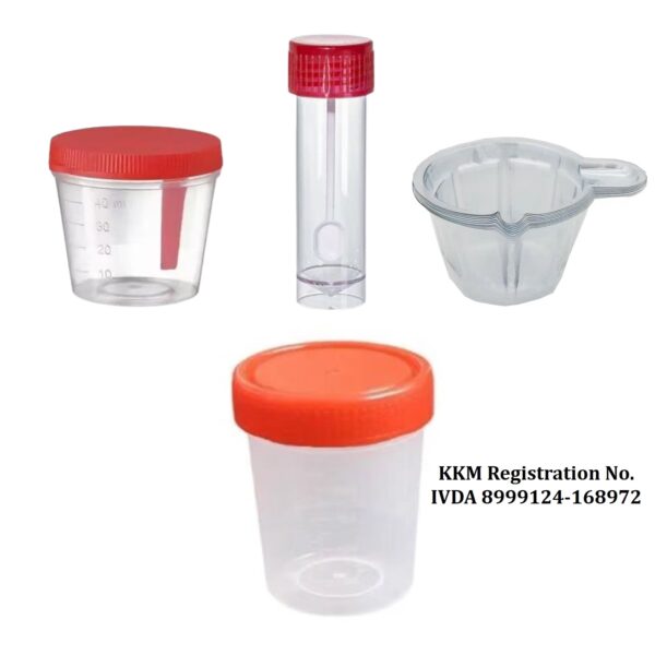 Specimen Container Cups - Sterile and Leak-Proof for Medical Use
