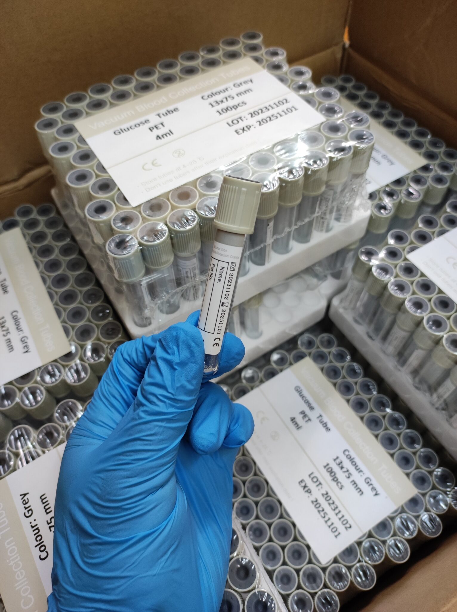Glucose Blood Collection Tube – Grey Tube | Blood Sugar Testing