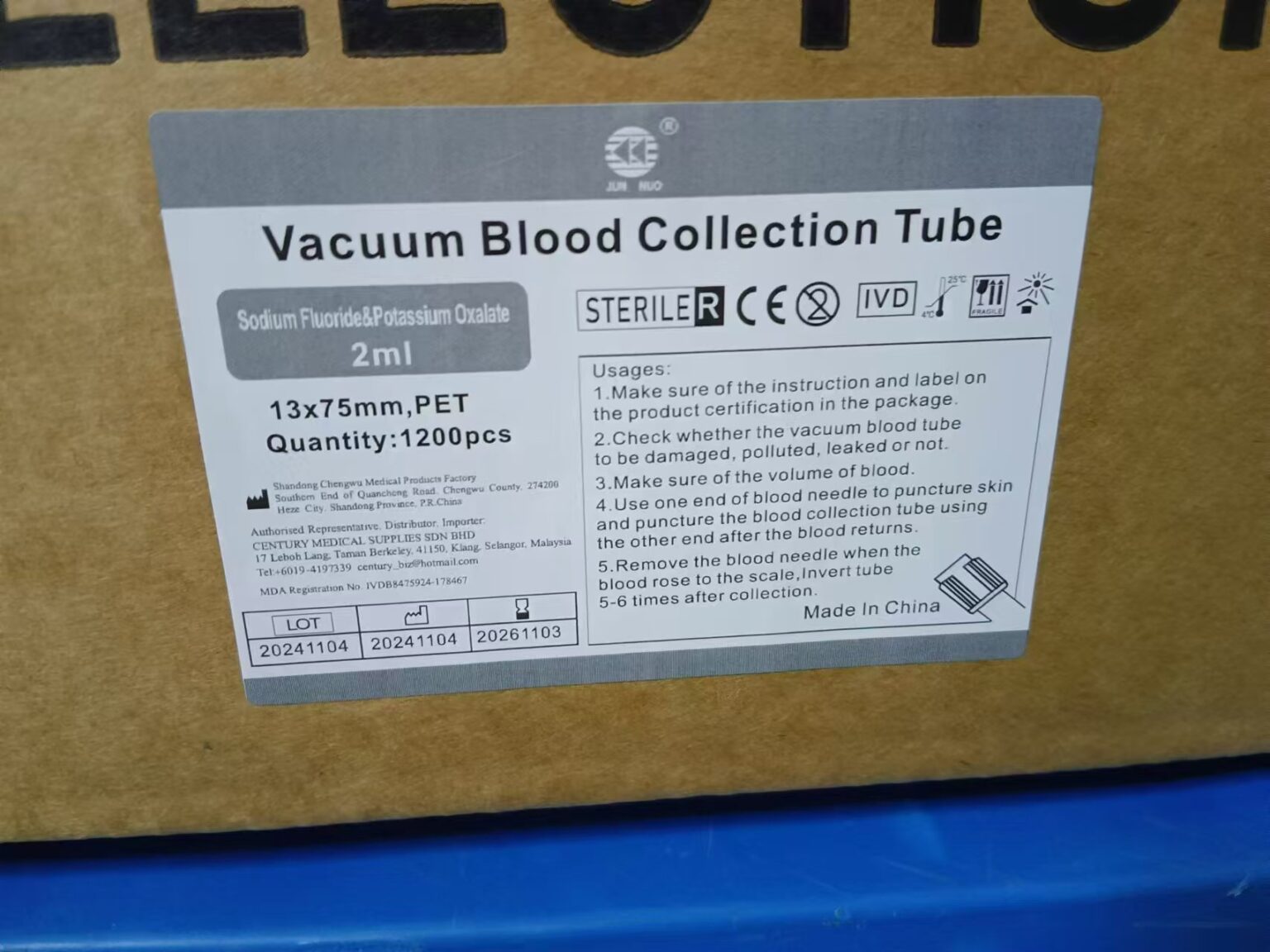 Glucose Blood Collection Tube – Grey Tube | Blood Sugar Testing
